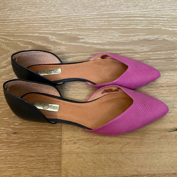 Halogen | Shoes | Halogen Leather Dorsay Flats 85 | Poshmark